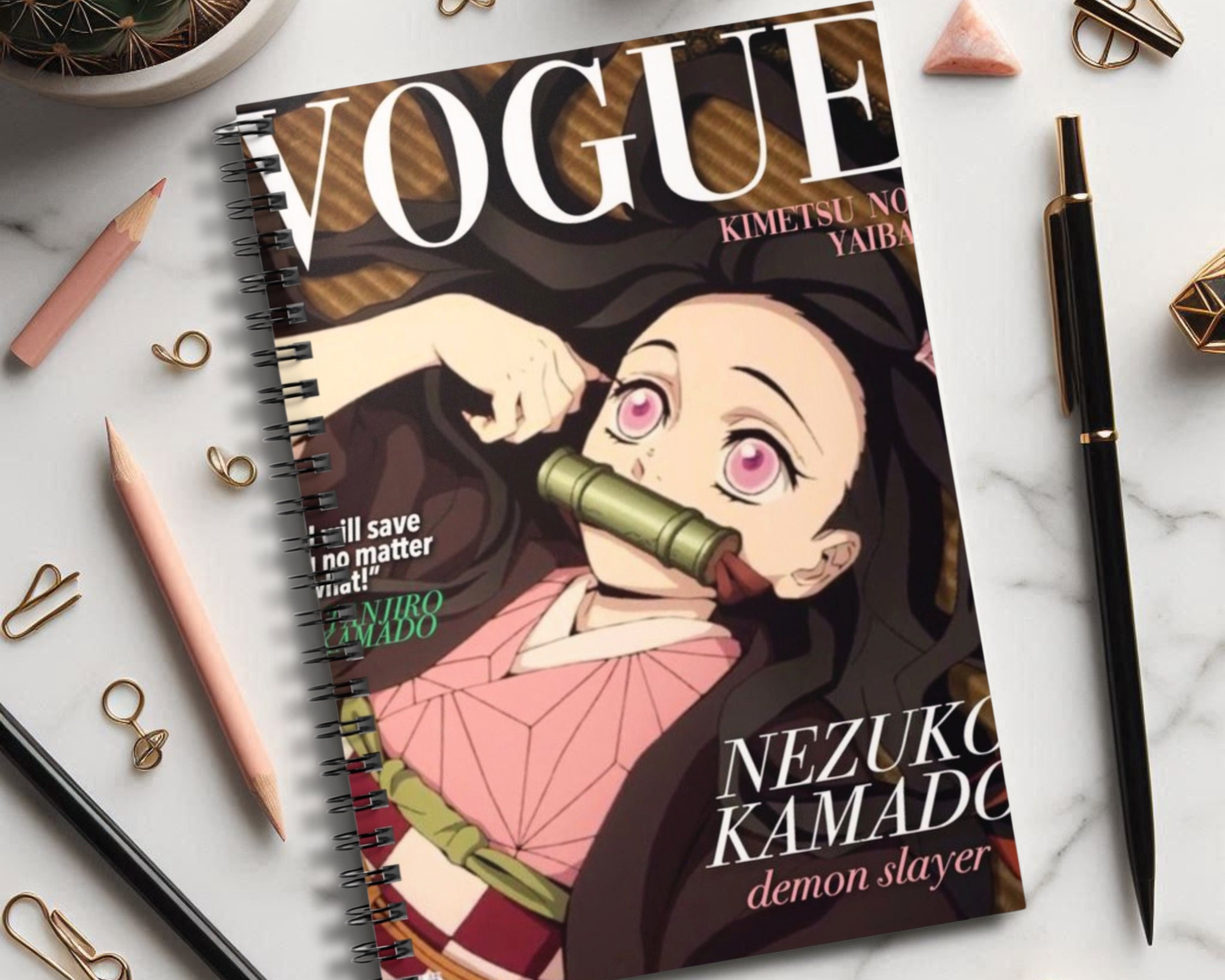 DEMON SLAYER Notebook Nezuko Free Shipping Kawaii Notebook Japanese ...