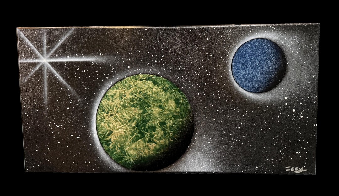 Brothers- Original Spray Paint on Canvas by Izzy - Etsy