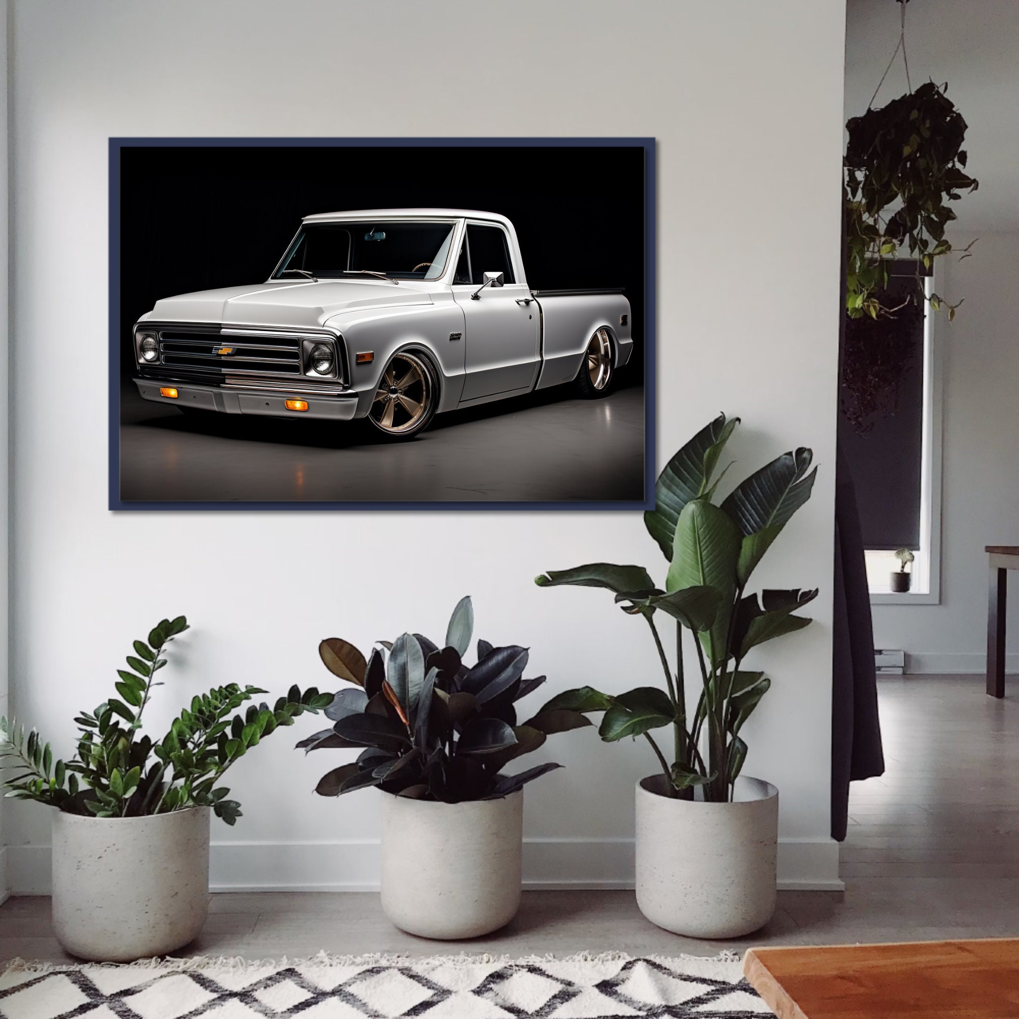 Classic Chevy C10 Truck Wall Art Decor Poster Retro Truck Wall - Etsy
