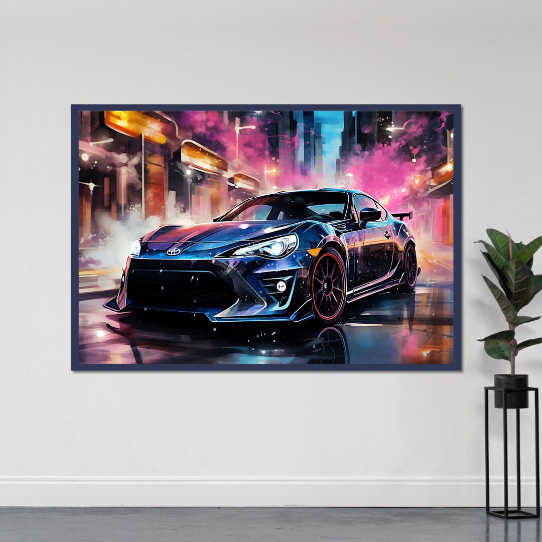 Toyota GR86 Wall Poster Muscle Car Art Decor Super Sports Car Print ...
