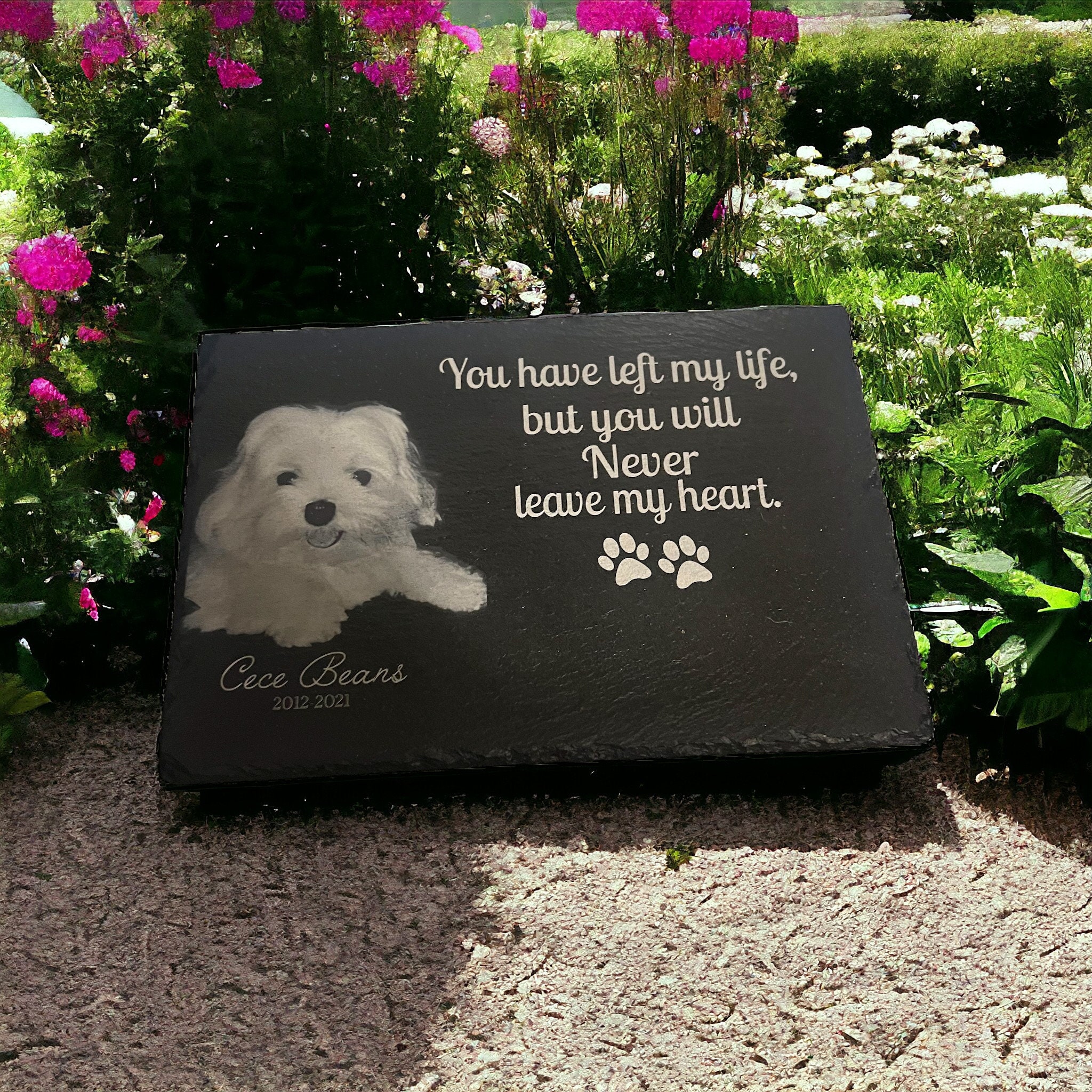 Custom Slate Dog Memorial | Personalized Pet Engraving - Etsy