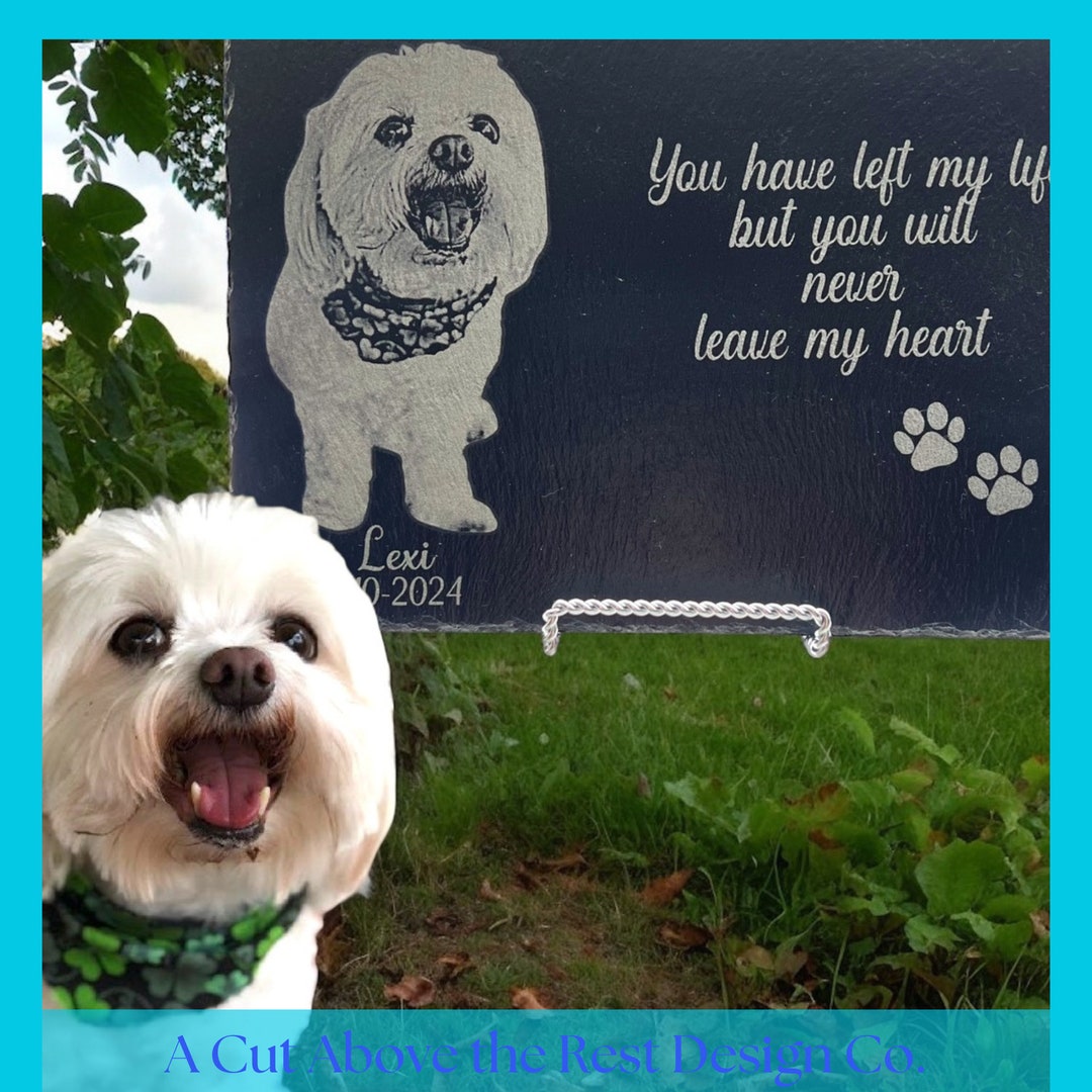 Custom Slate Dog Memorial | Personalized Pet Engraving - Etsy