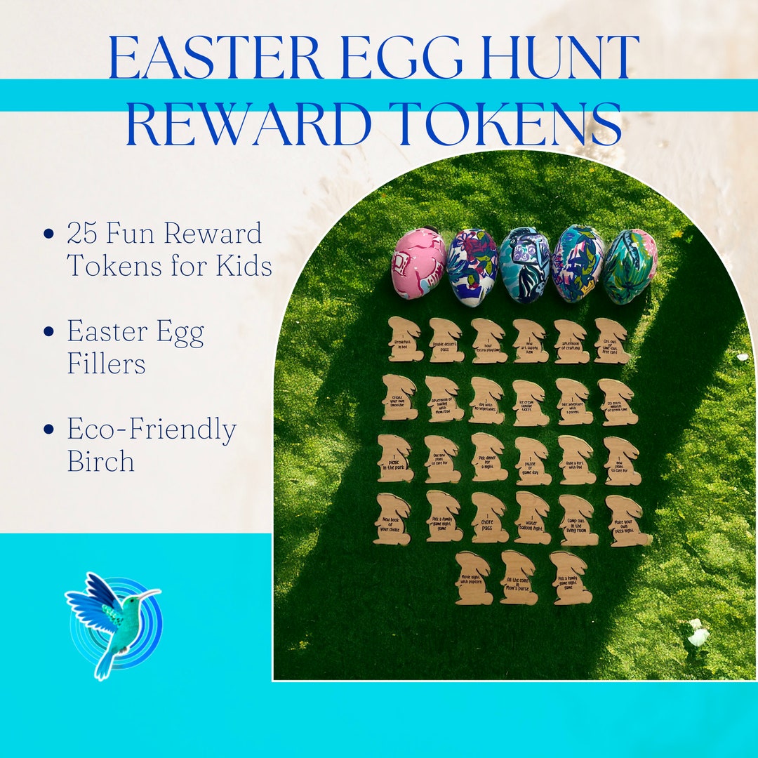 Personalized Easter Egg Hunt Reward Tokens – Kids' Treasure Hunt ...