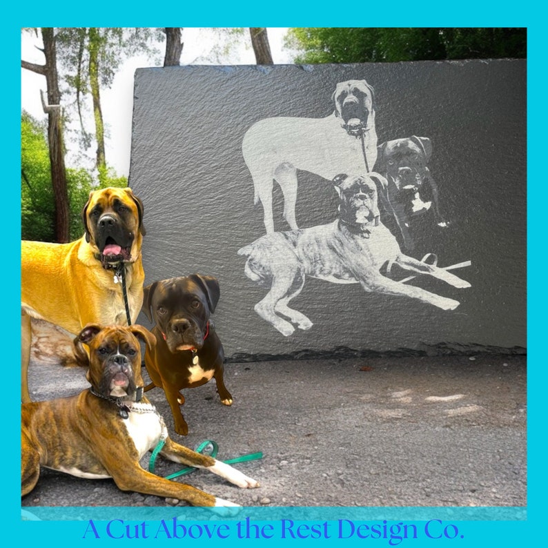 Custom Slate Dog Memorial | Personalized Pet Engraving - Etsy