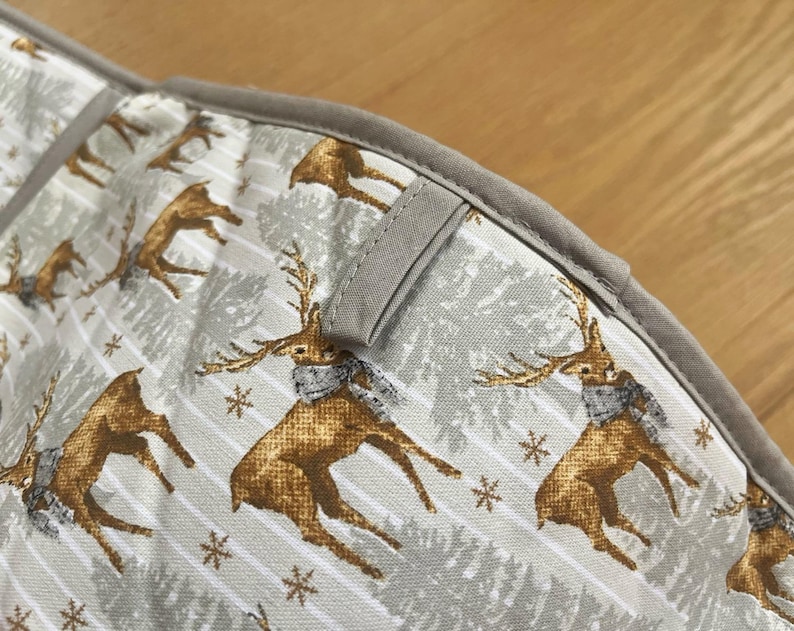 Extra dicke Doppel Ofenhandschuhe/Ofenhandschuhe mit Wald- und ...