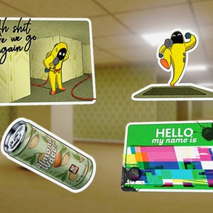 Backrooms Level 0 “the Lobby” A4 Sticker Sheet - Etsy
