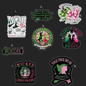 Wicked Stickers/sticker Pack - Etsy
