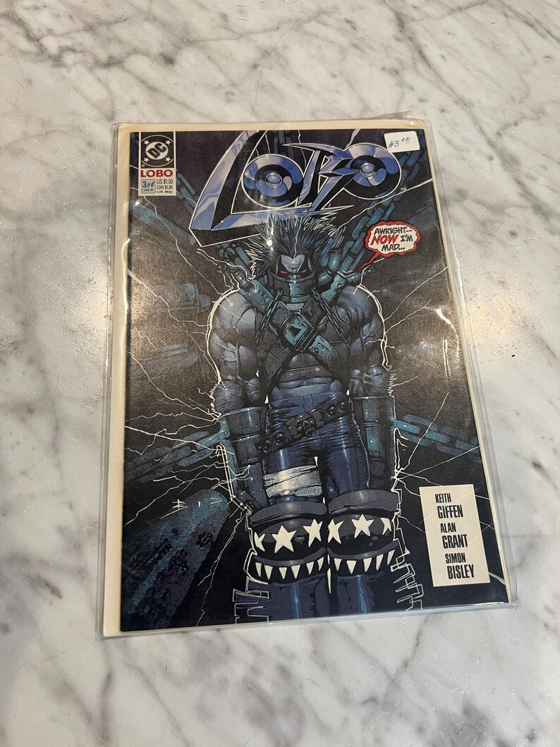 Lobo Comic Book 1991, DC, Vintage Comic Book, Number 3, - Etsy