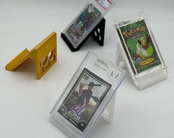 Handcrafted Trading Card Display Stand With Natural Finish - Etsy