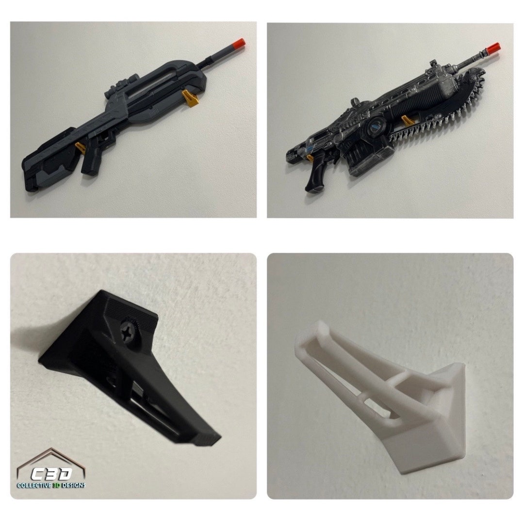 Wall Mounted Prop/cosplay Weapon Display - Etsy