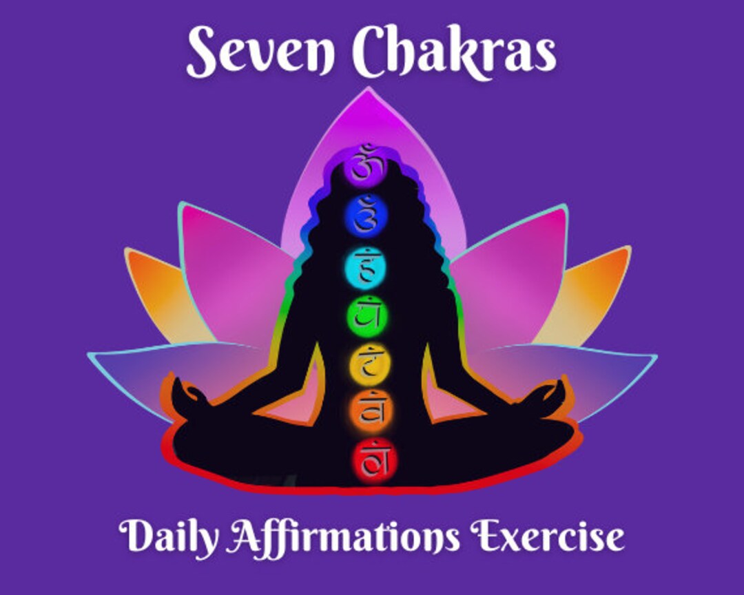 Seven Chakra Daily Affirmation Exercise, Positive Affirmations, Healing, Soul, Spirituality ...