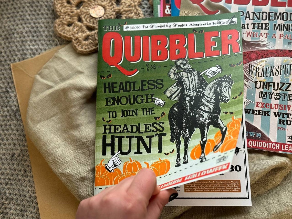 Set the Quibbler 6 Pc. Spectrespecs the Daily Prophet - Etsy