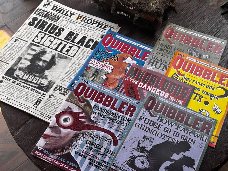 Quibbler Magazine Spectrespecs Whimsical Wizard - Etsy