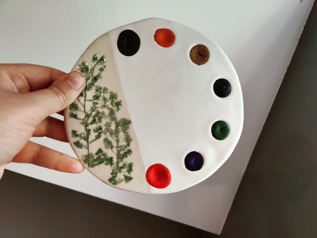 Ceramic Watercolor Palette - Etsy