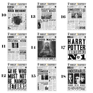 The Daily Prophet Newspapers 12 Pages. Fully Readable. Large Format ...