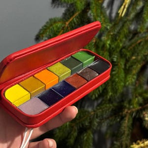 Watercolor Paints in Box, Completely Handmade, Eco - Etsy