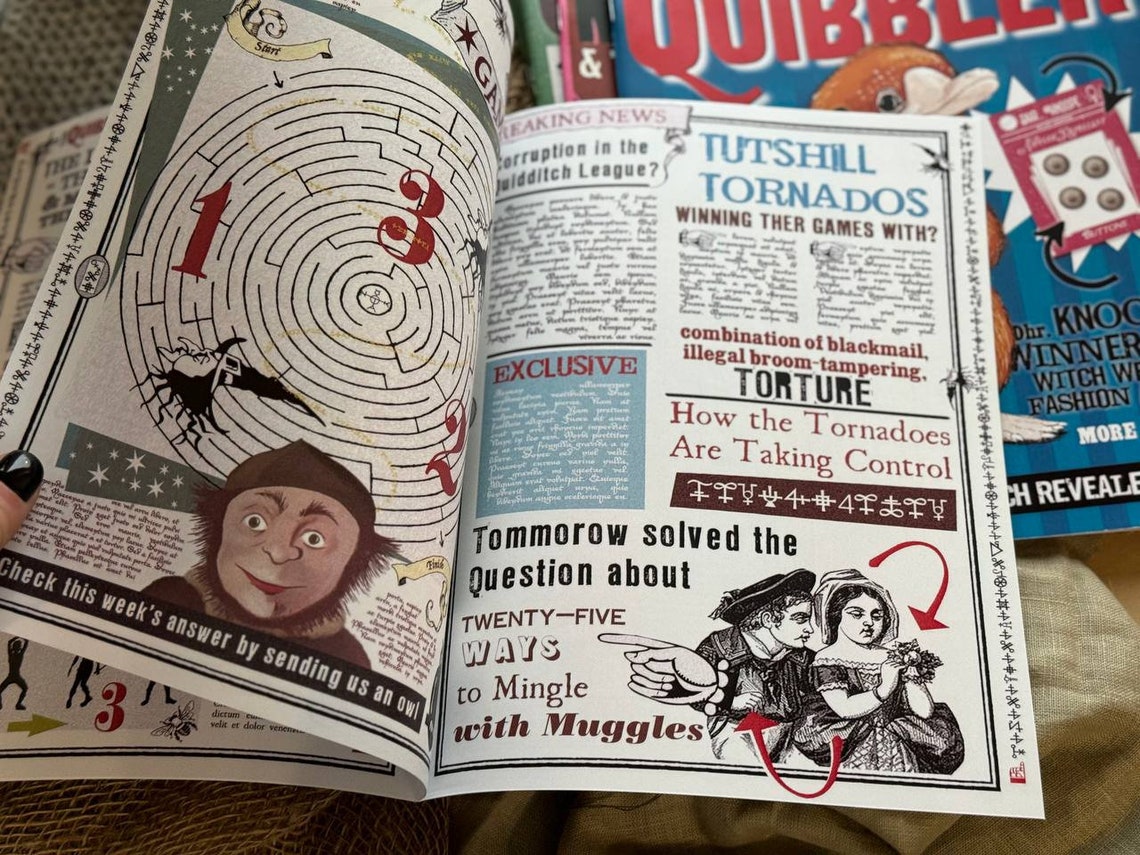 Quibbler Magazine Spectrespecs Whimsical Wizard - Etsy