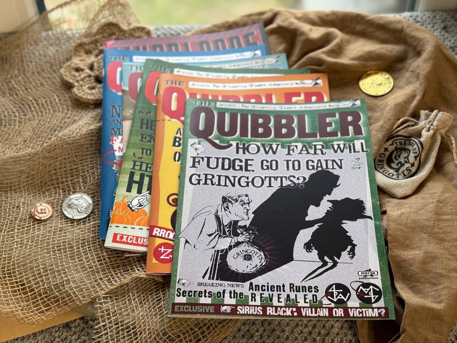 Set the Quibbler 6 Pc. Spectrespecs the Daily Prophet - Etsy