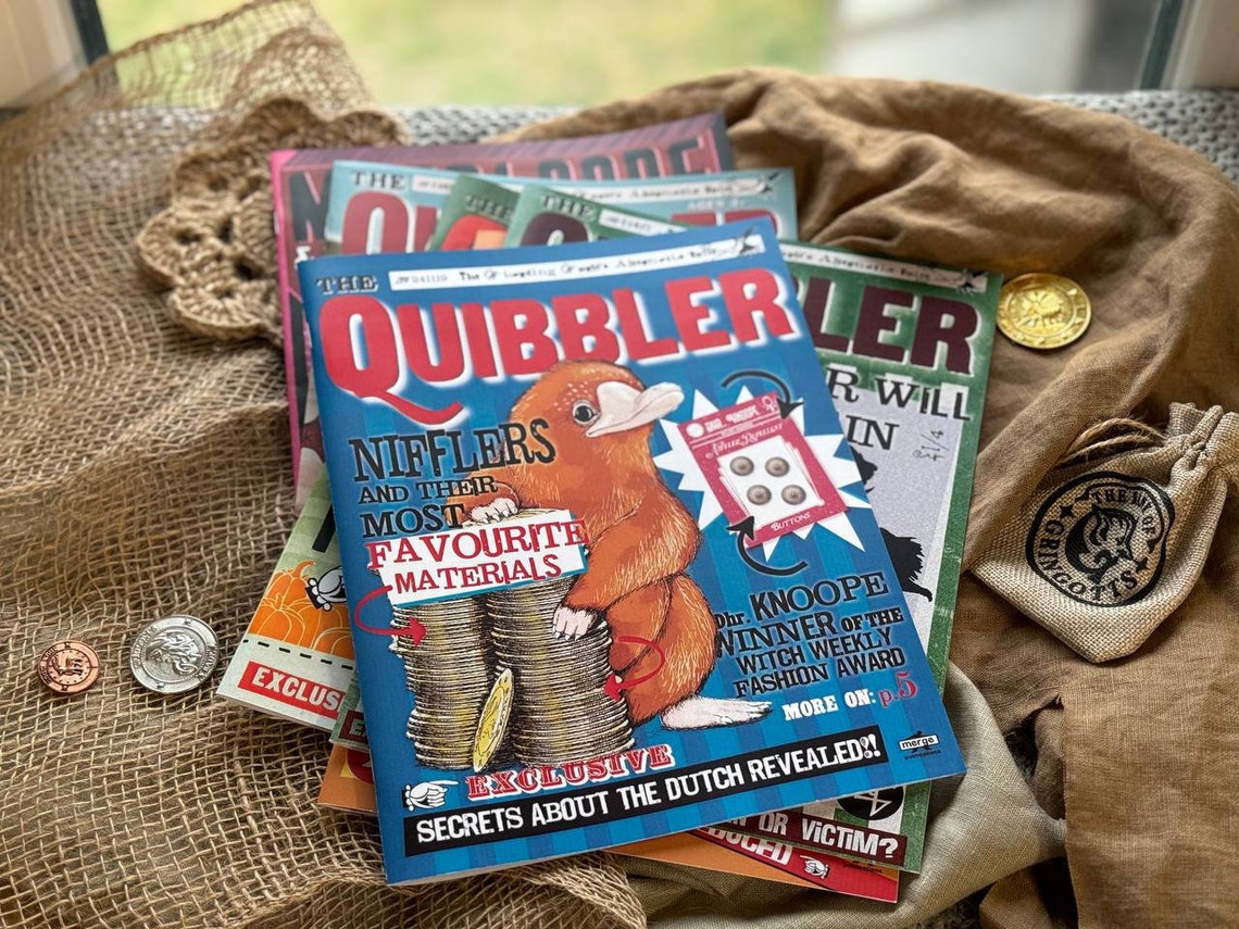 Set the Quibbler 6 Pc. Spectrespecs the Daily Prophet - Etsy