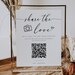 QR Code Wedding Photo Album, Share the Love Sign Template, Capture the ...