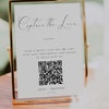 QR Code Photo Album Sign, Capture the Love Card, Share Your Shots ...