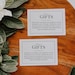 A Note on Gifts Wedding Invitation Enclosure Card Template, Honeymoon ...
