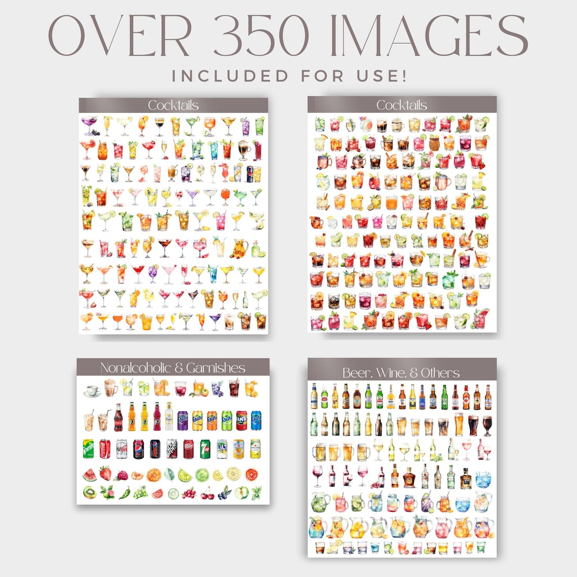 Martini Bar Menu, Minimalist Drink Menu, Digital Bar Menu Template ...