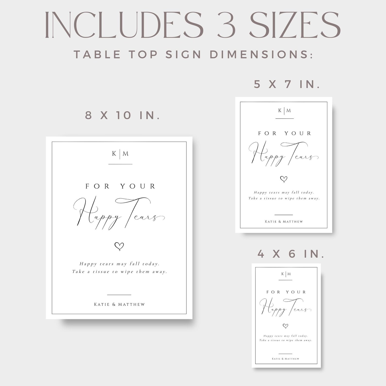 Happy Tears Sign Template, , Editable Instant Download- SS003 - Etsy