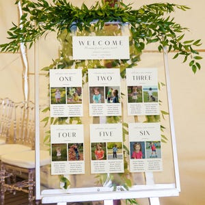 Wedding Mirror Seating Chart Cards Template, Seating Chart With ...