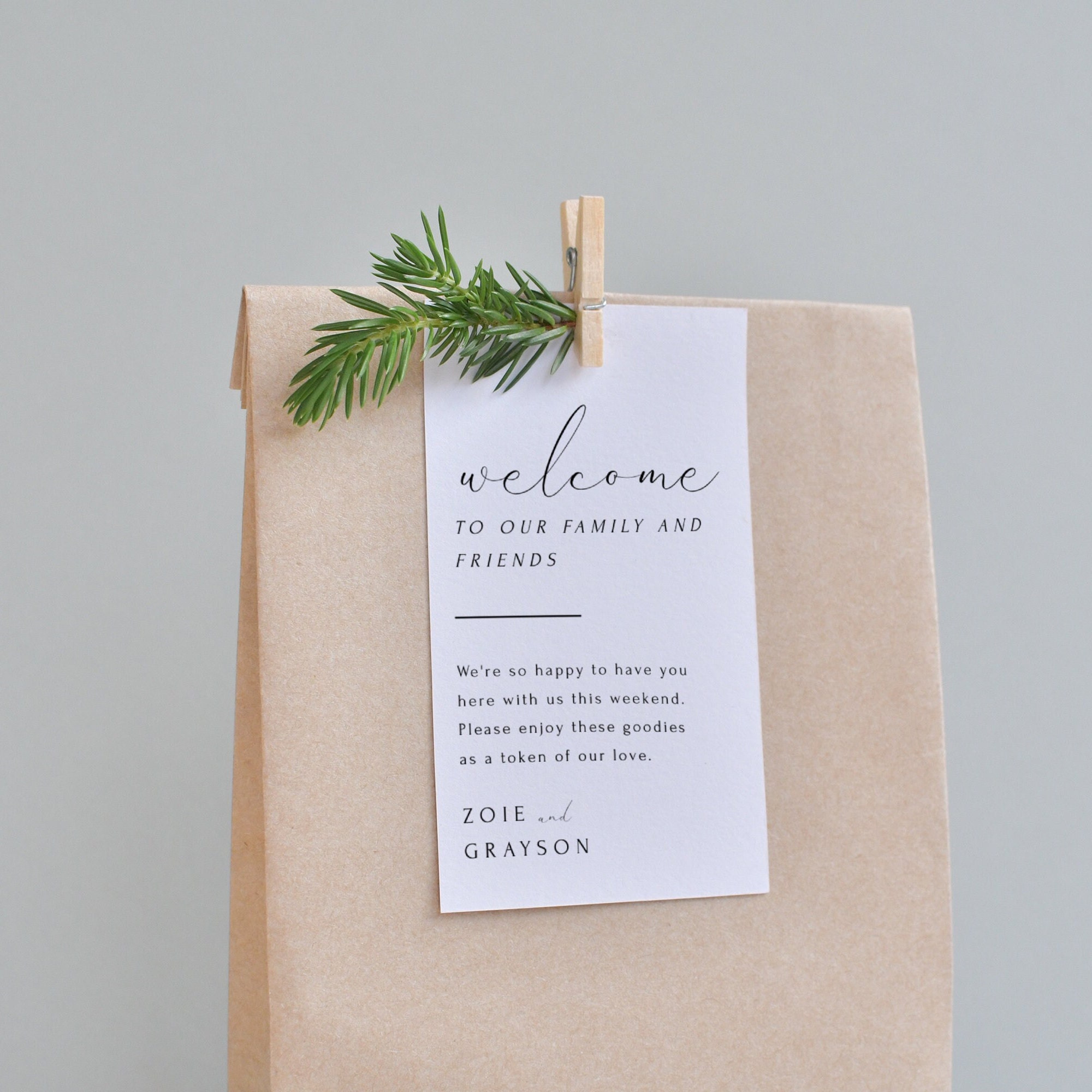 Wedding Welcome Bag Tag Download, Wedding Guest Welcome, Hotel Gift Bag ...