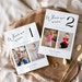 Wedding Table Numbers With Age Photo Template, Baby Picture Table ...