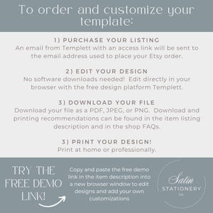 Minimal Wedding Program Fan Template, Ceremony Fan for Guests, Double ...