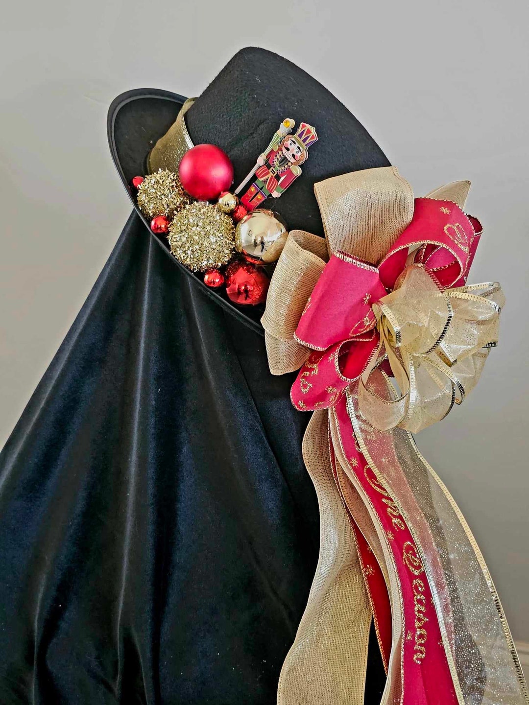 Nutcracker Red and Gold Christmas Tree Topper / Party Hat - Etsy