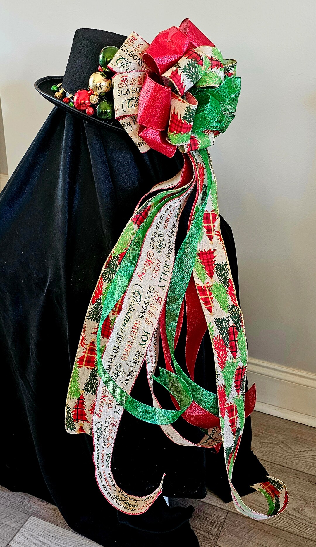 Christmas Tree Toppers, Red, Green, Gold, Christmas Lights, - Etsy