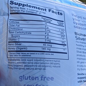 Honey Silver Sore Throat Lozenges: Kids & Adults - Etsy