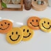 Smiley Face Needle Punch Coaster, Coffee Coaster, Office Decor, Tufted ...