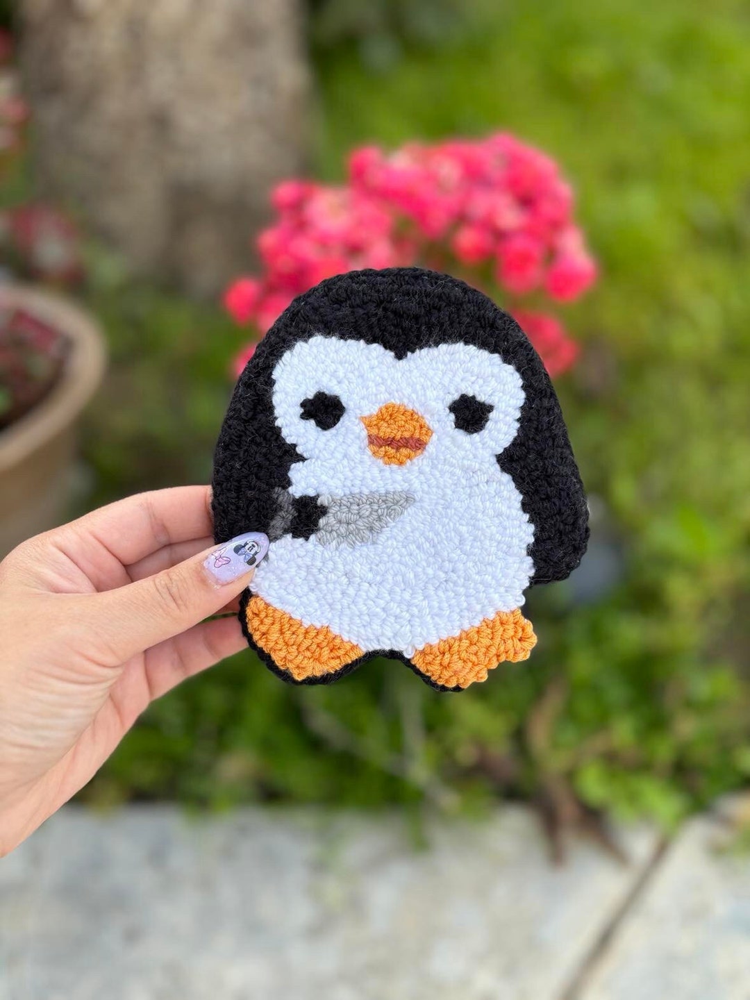 Penguin Coaster, Punch Needle Coaster, Gifts for Animal Lovers, Gifts ...