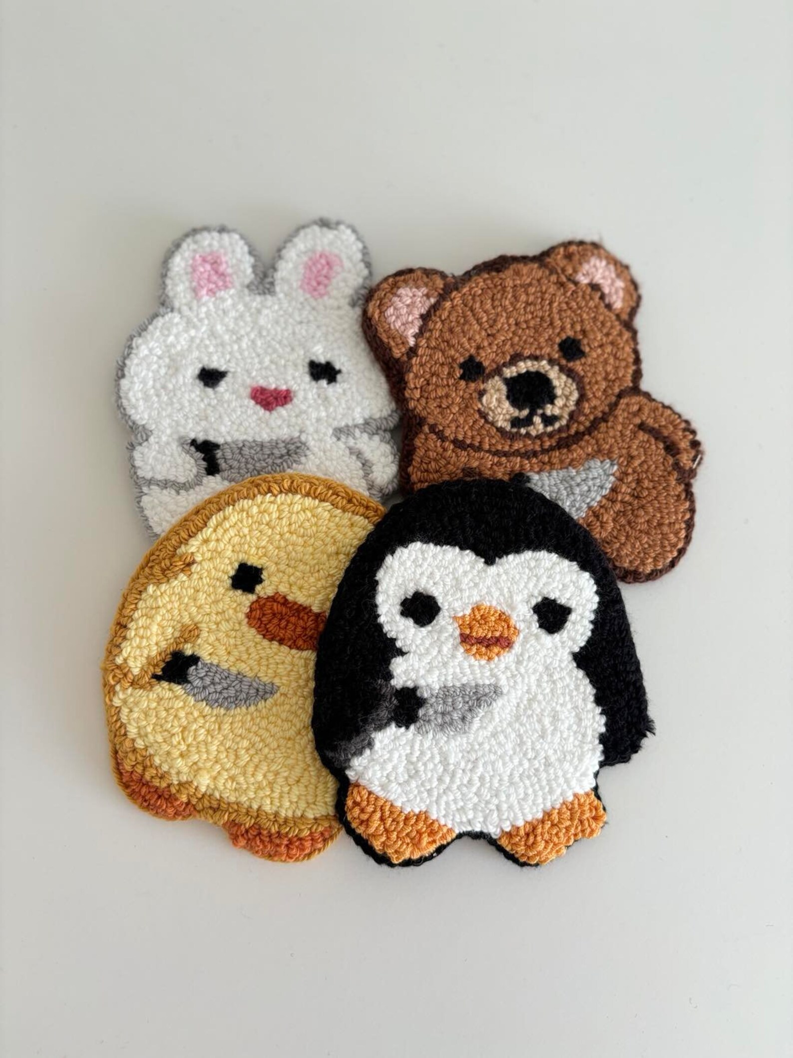 Duck With Knife, Cute Funny Animals Holding Knives, Punch Needle Animal ...