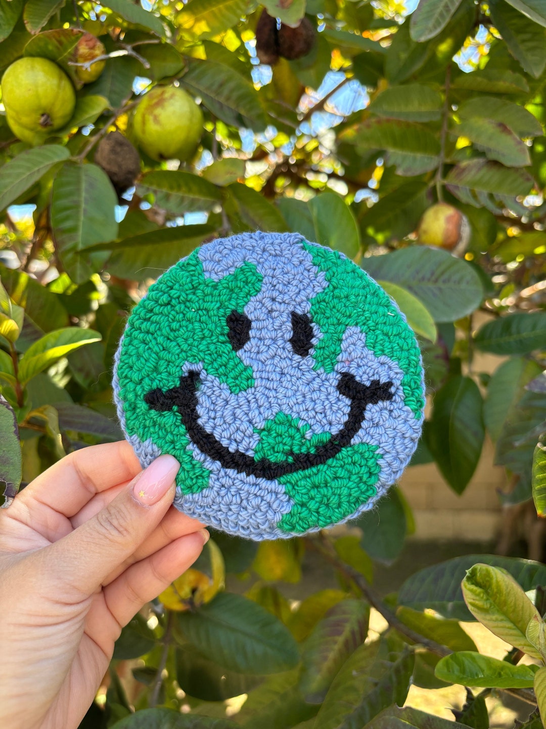 Planet Earth Coaster, Earth Day, Coffee Coaster, World Globe, Mug Rug ...