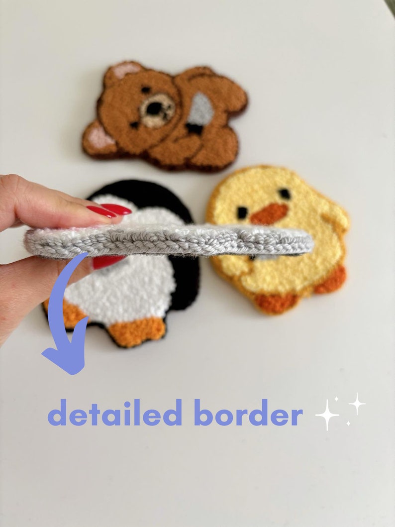 Duck With Knife, Cute Funny Animals Holding Knives, Punch Needle Animal ...