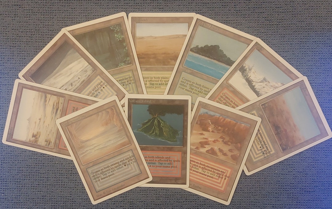 Magic Trading Cards Dual Lands x10 Card Set - Etsy