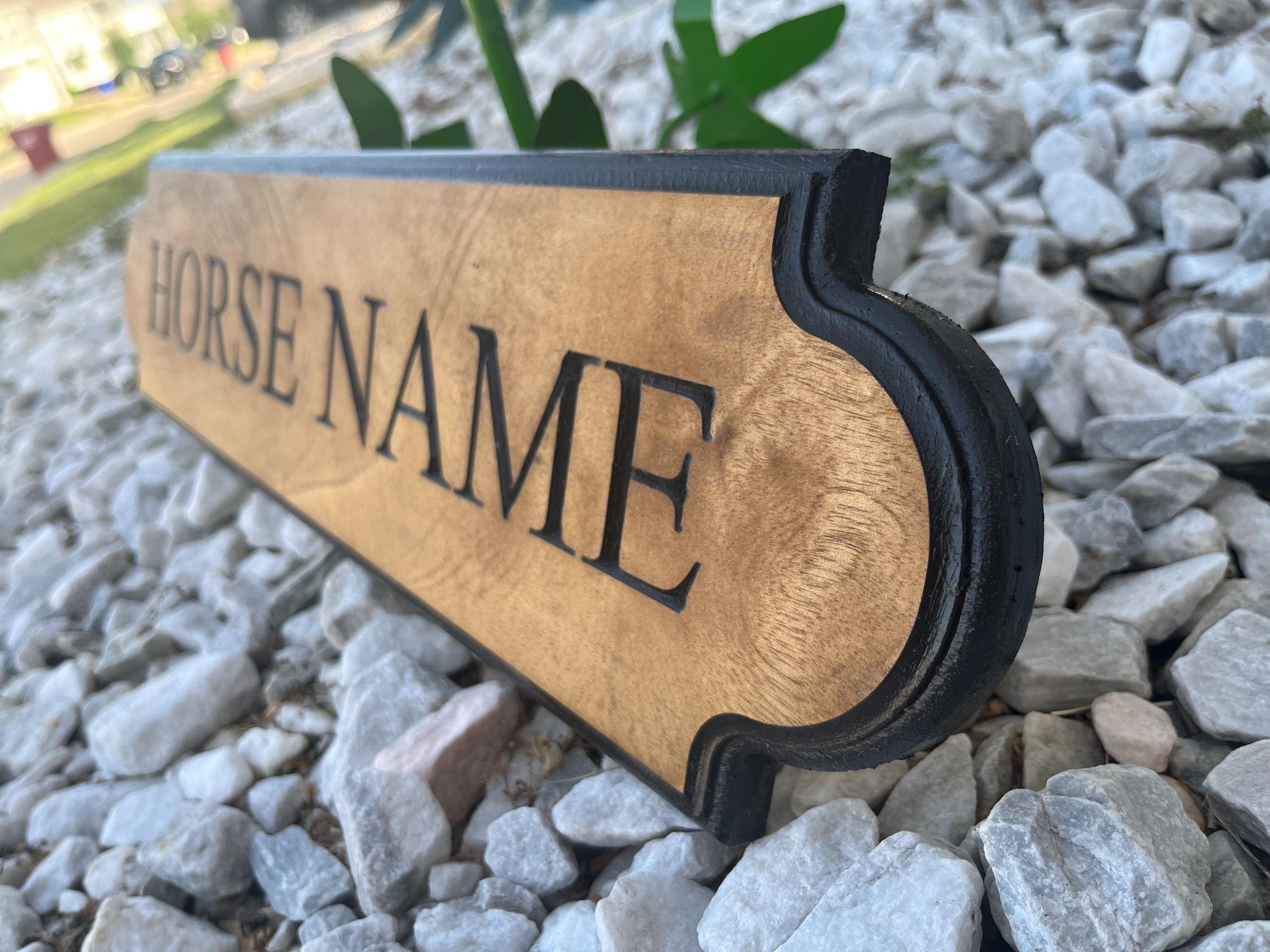 Horse Stall Name Sign - Etsy