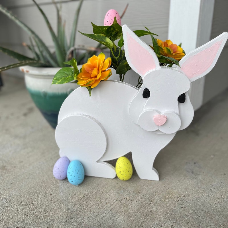 Rabbit Planter - Etsy
