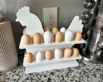 Chicken Counter Top Egg Holder-17 Eggs - Etsy