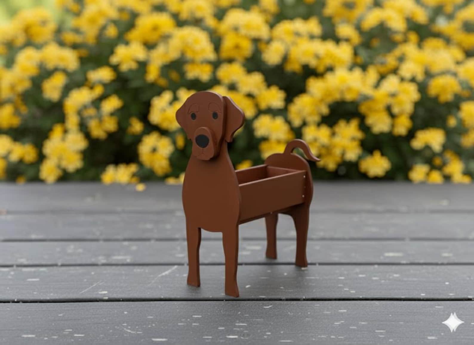 Custom Labrador Planter – Handmade Wooden Pet Memorial, Garden Décor ...