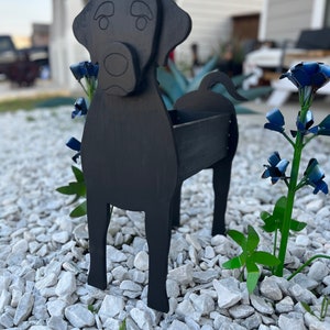 Custom Labrador Planter – Handmade Wooden Pet Memorial, Garden Décor ...