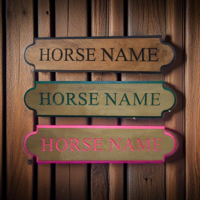 Stall Name Plate - Etsy