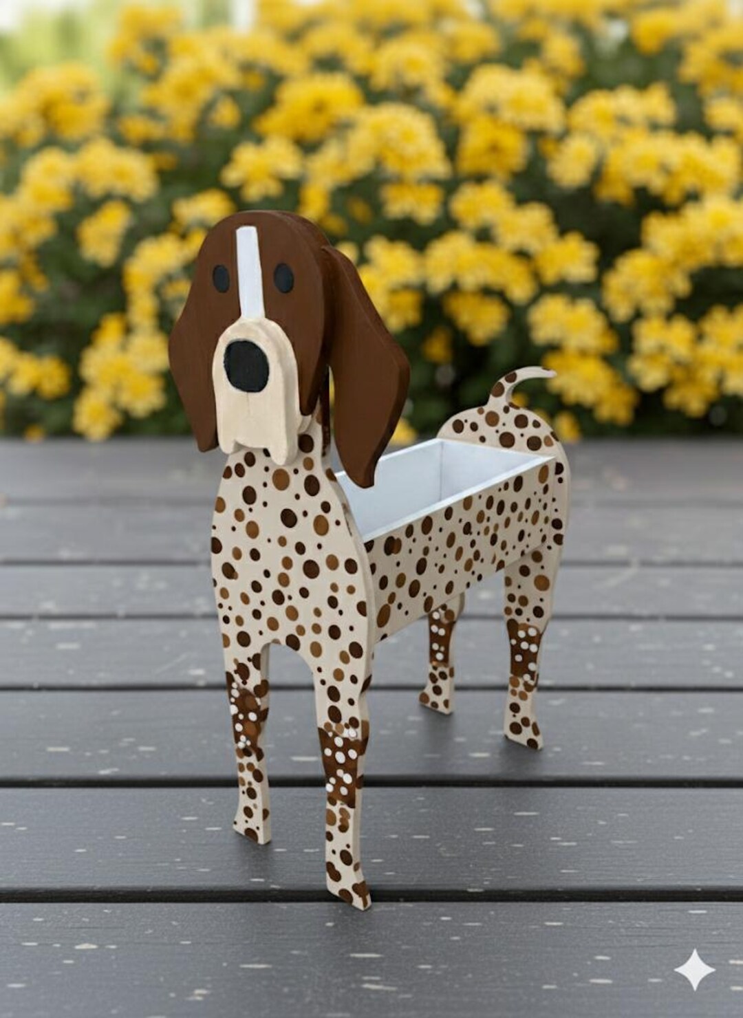 Custom German Shorthair Pointer (GSP) Planter – Handmade Wooden Pet ...