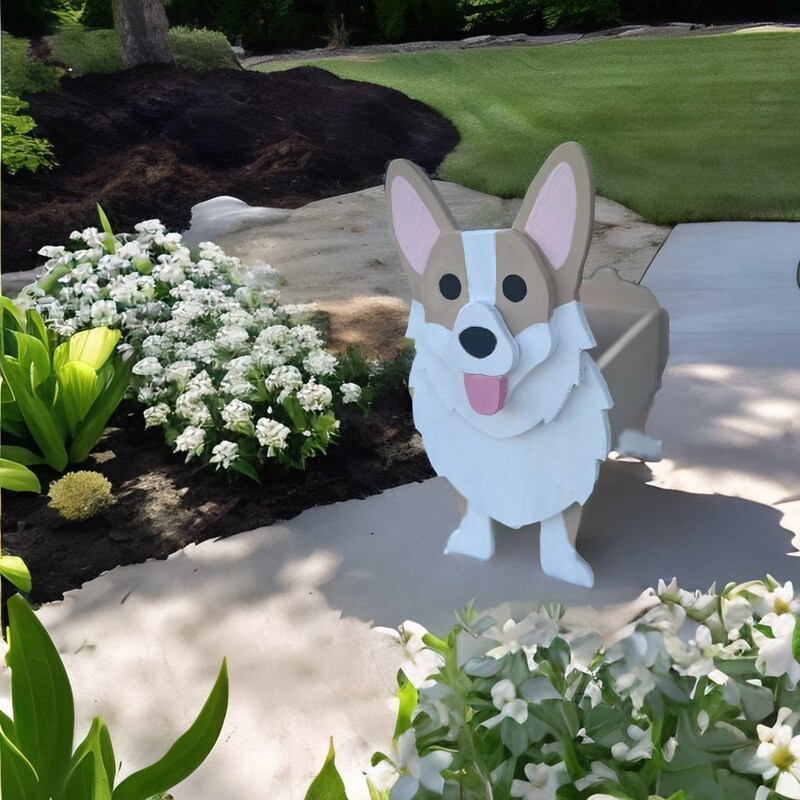 Corgi Planter - Etsy