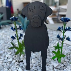 Custom Labrador Planter – Handmade Wooden Pet Memorial, Garden Décor ...